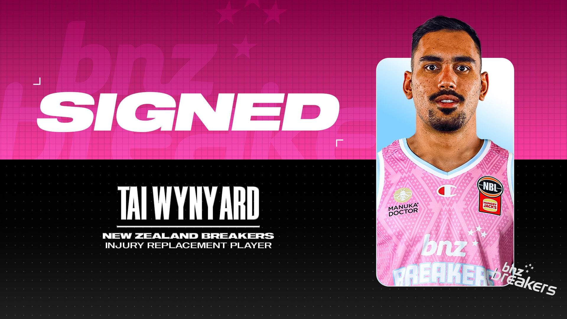 Breakers sign injury cover