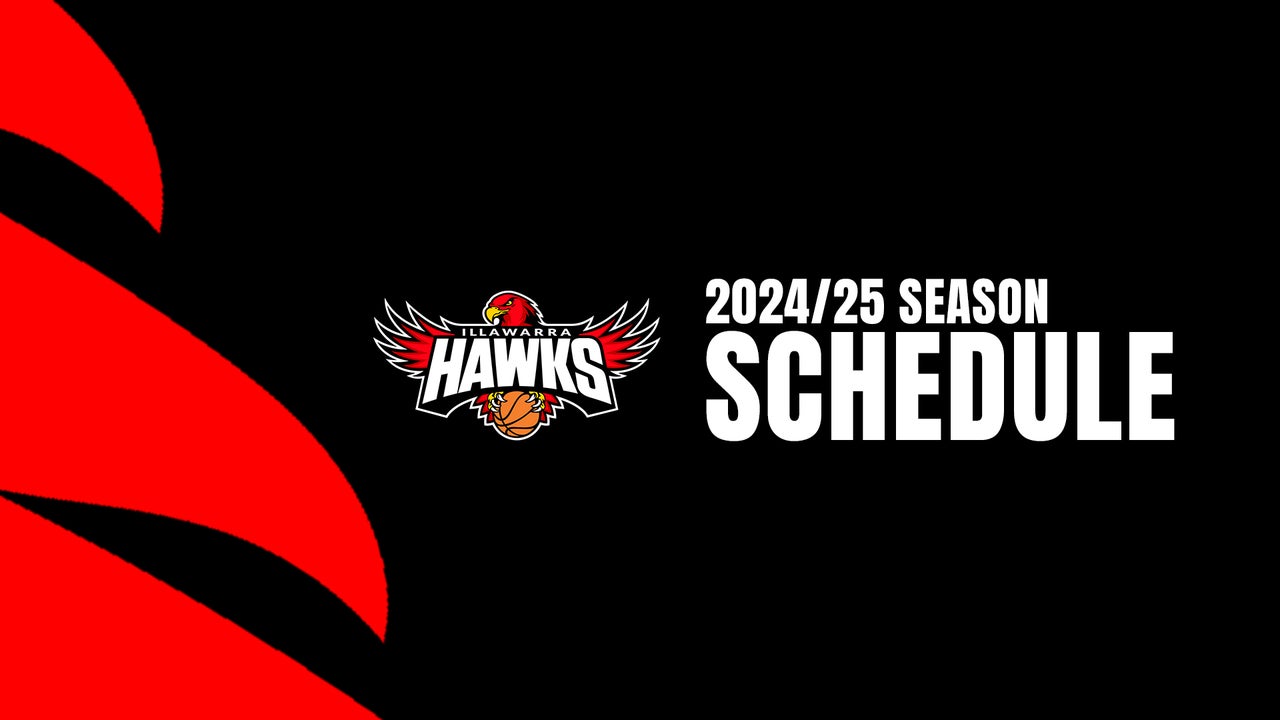 Release of the NBL25 Illawarra Hawks season schedule.