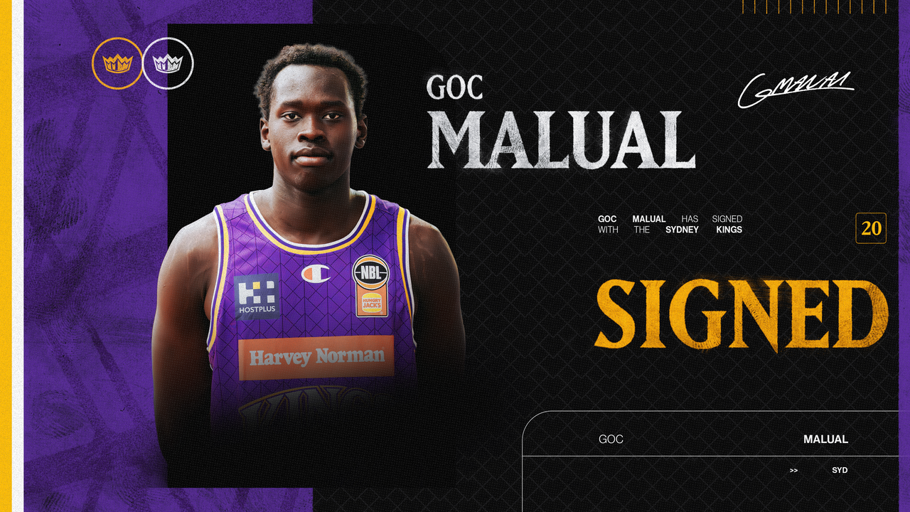 Next generation: Goc Malual signs with the Sydney Kings