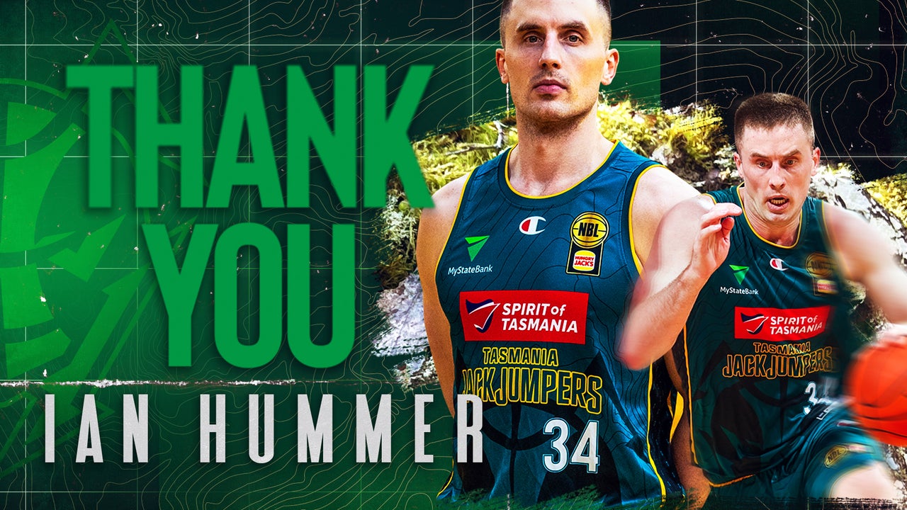 Tasmania JackJumpers thank Ian Hummer