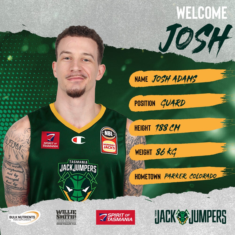 HIGH FLYING AMERICAN GUARD JOSH ADAMS JOINS JACKJUMPERS