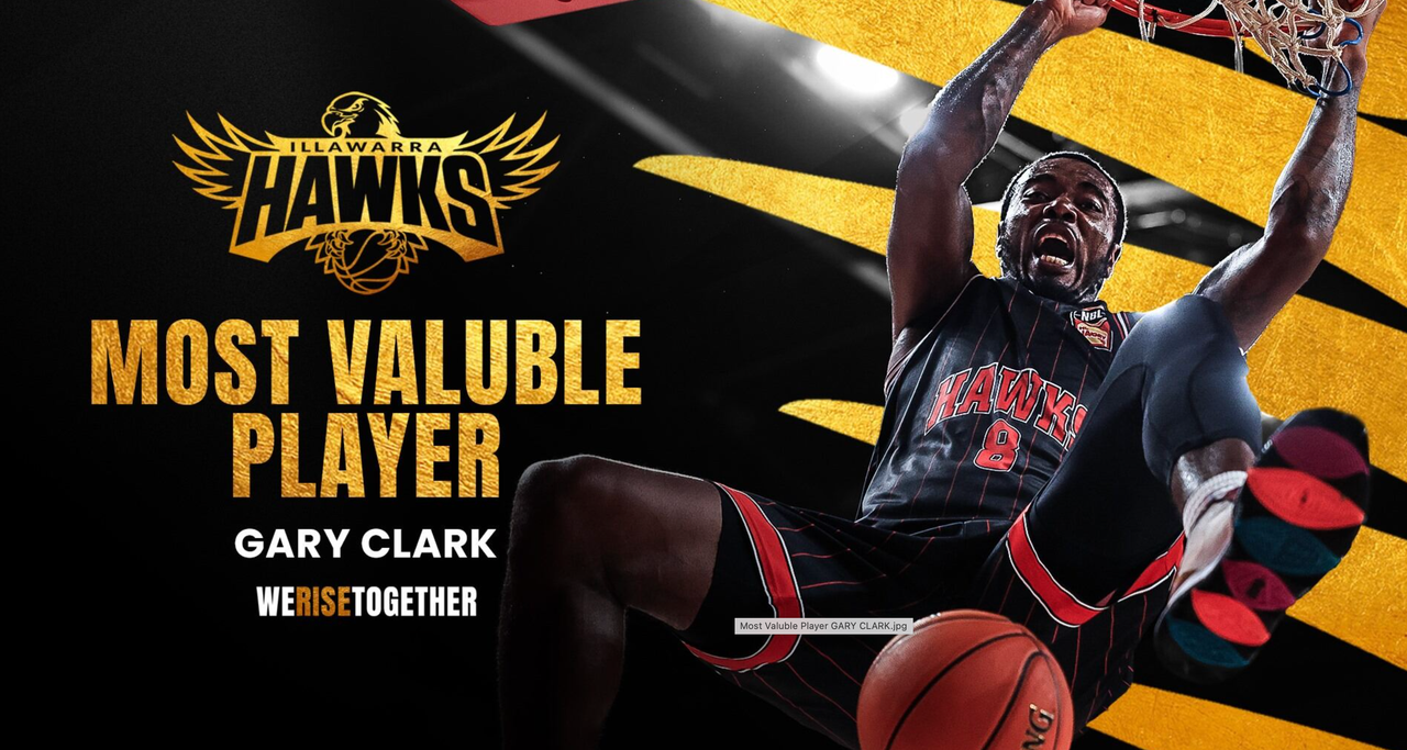 Gary Clark has been announced as the Illawarra Hawks NBL24 MVP.