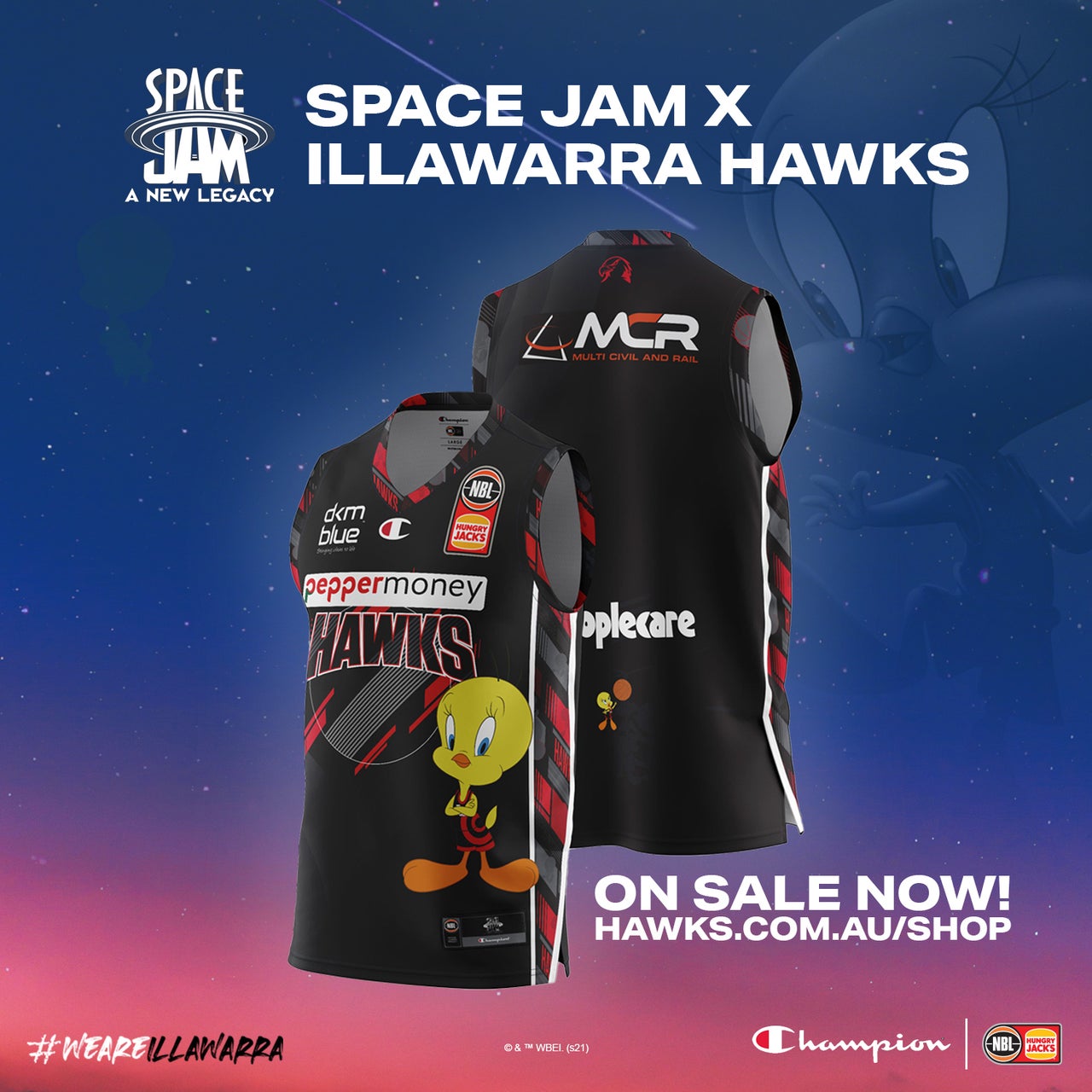Hawks launch NBL22 Space Jam jerseys